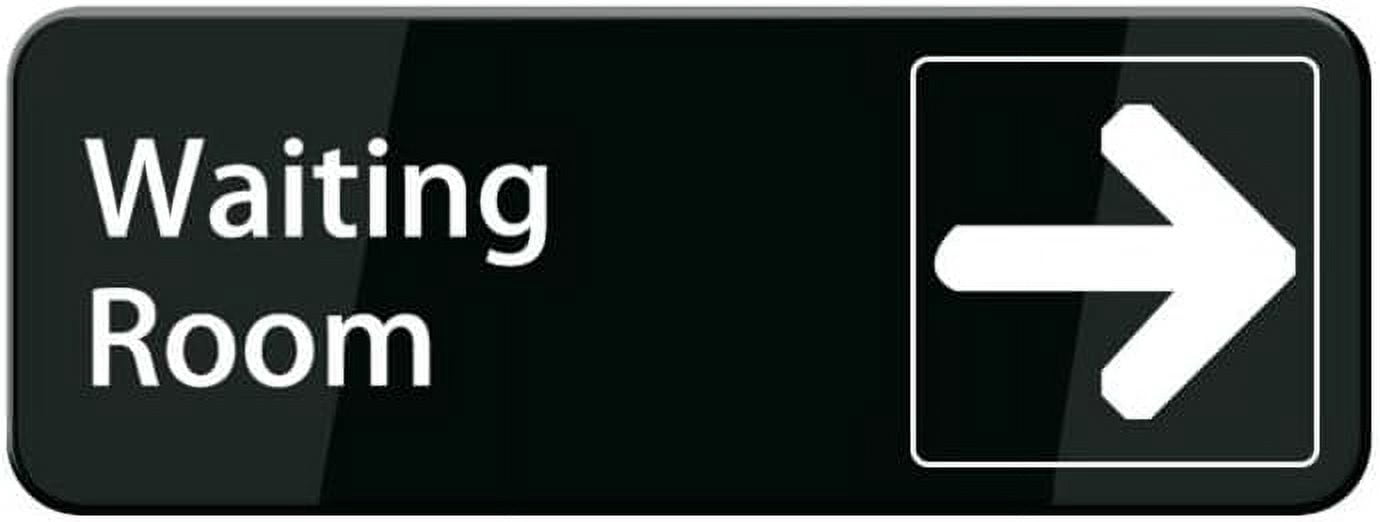 Waiting Room With Right Arrow Sign For Business Self Adhesive Signs ...