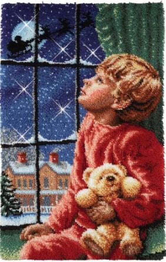 Waiting for Santa | Rug Making Latch Hooking Kit - Walmart.com