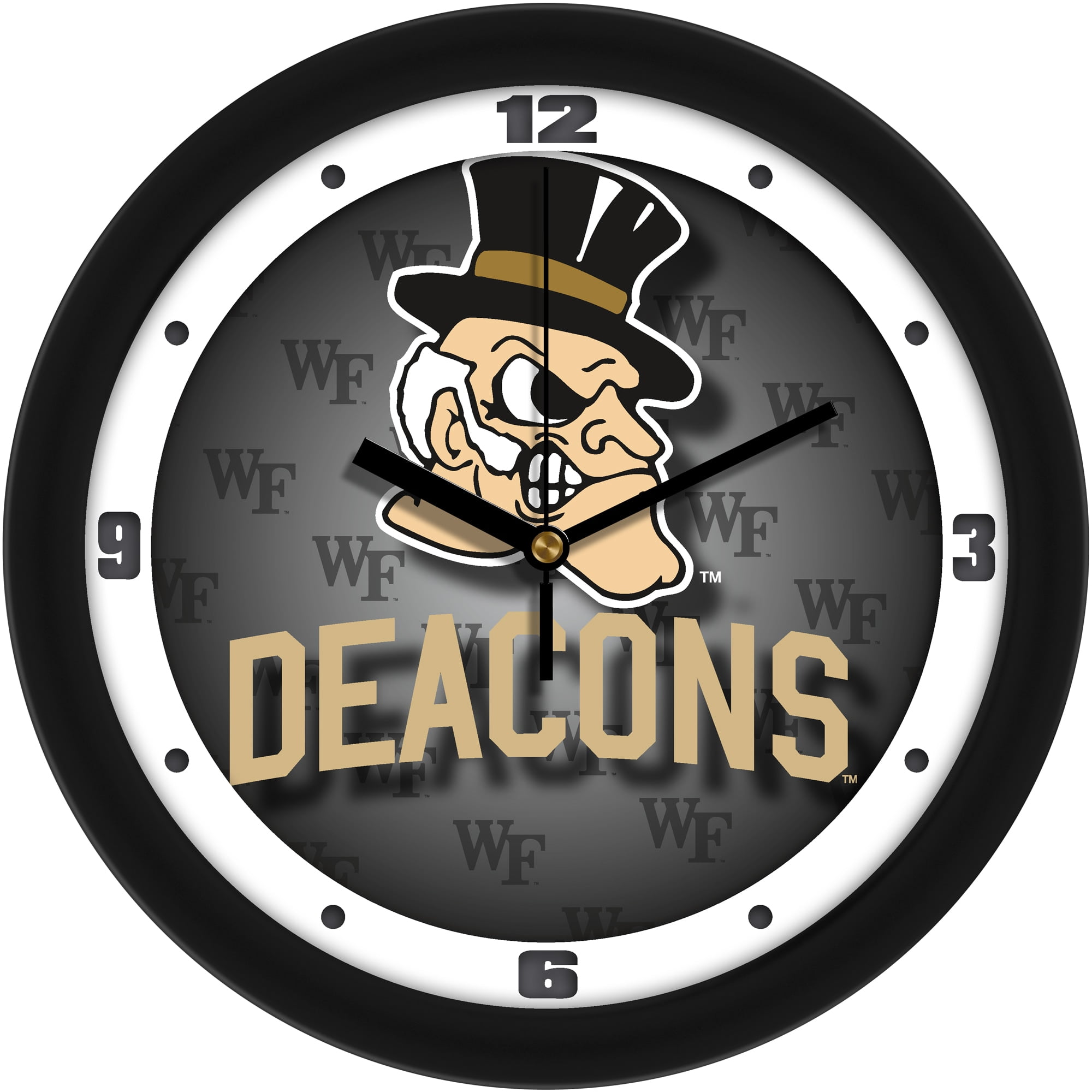 Wake Forest Demon Deacons 11.5'' Suntime Premium Glass Face Dimension ...