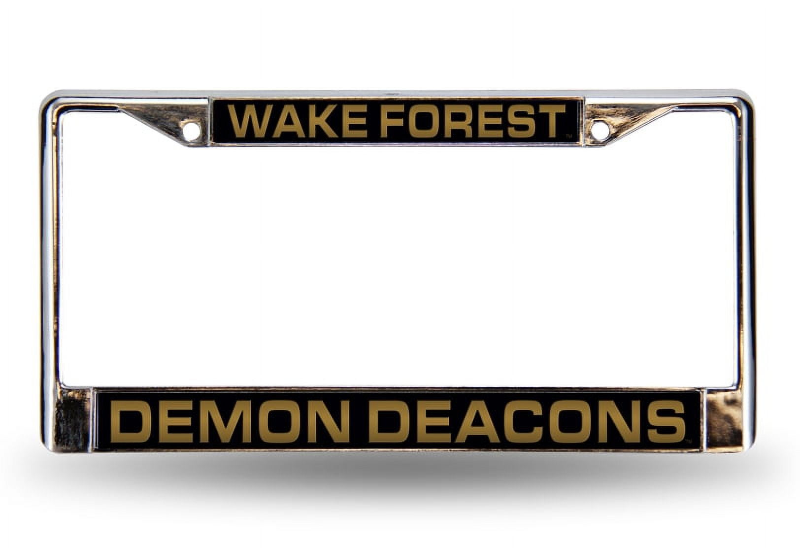Wake Forest Demon Deacons Chrome Metal Laser Cut License Plate Frame ...