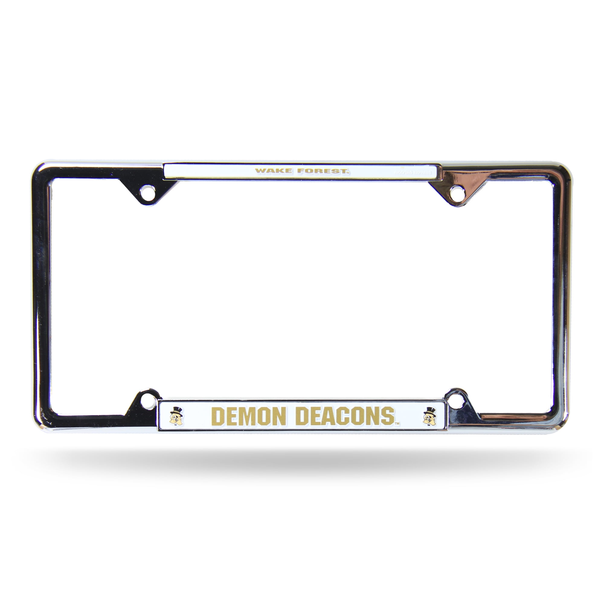 Wake Forest Demon Deacons EZ View Chrome Metal License Plate Frame ...