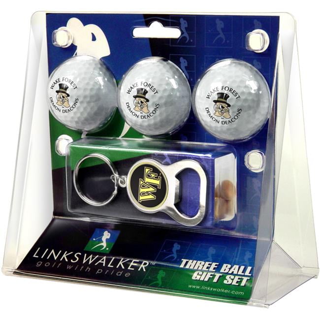 LinksWalker Wake Forest Demon Deacons-3 Ball Gift Pack with Key Chain ...