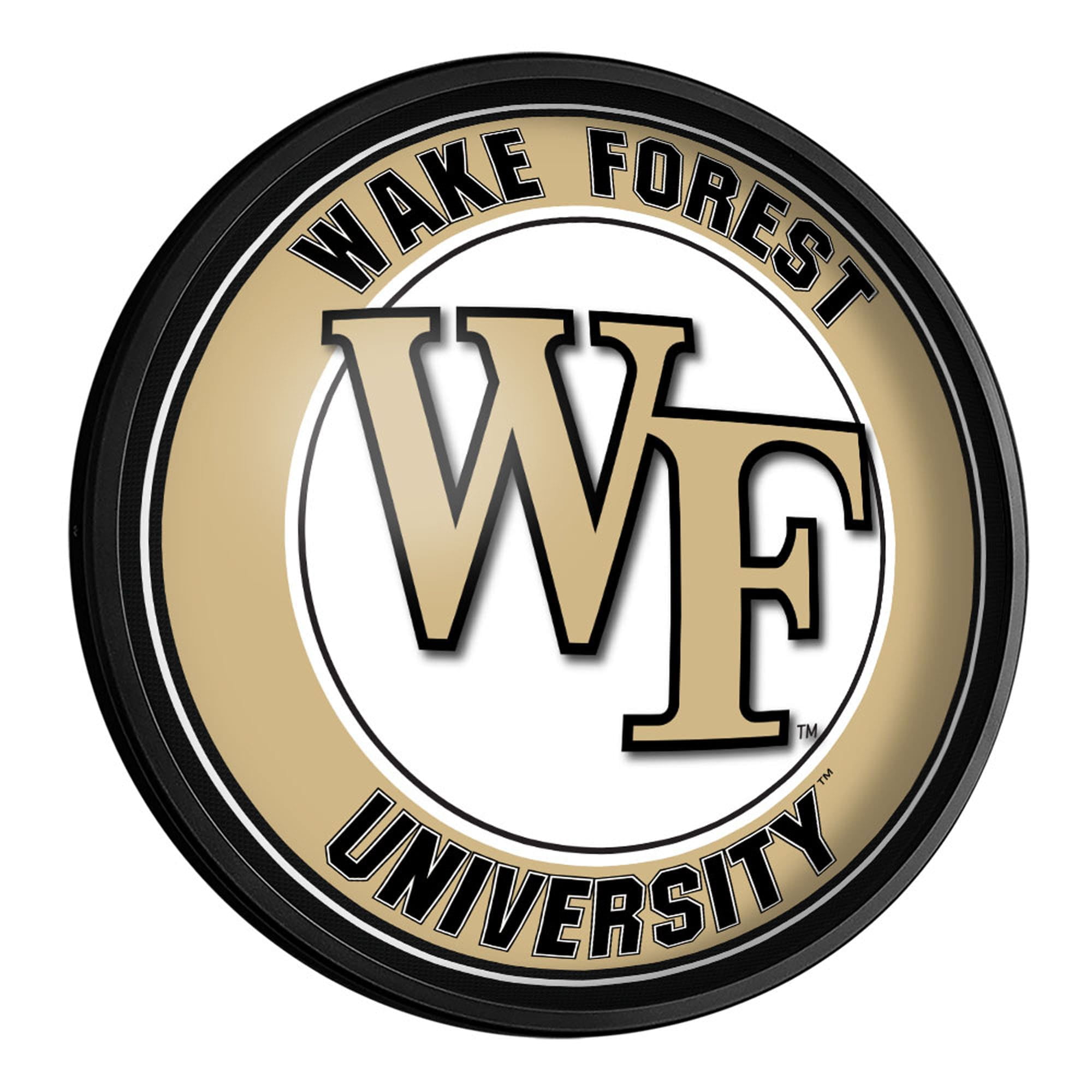 Wake Forest Demon Deacons Logo 18'' Round Slimline Illuminated Wall ...