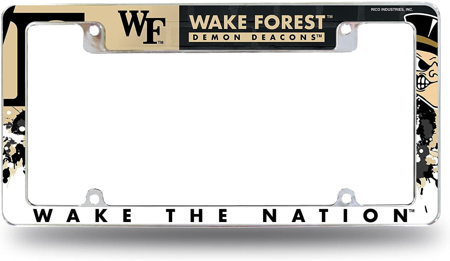 Wake Forest NCAA Demon Deacons Chrome Metal License Plate Frame with ...