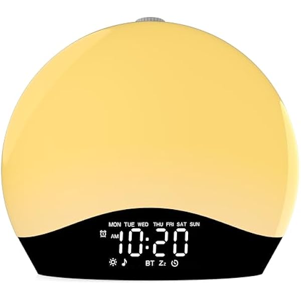 Wake Up Light Sunrise Alarm Clock for Kids, Heavy Sleepers, Bedroom ...