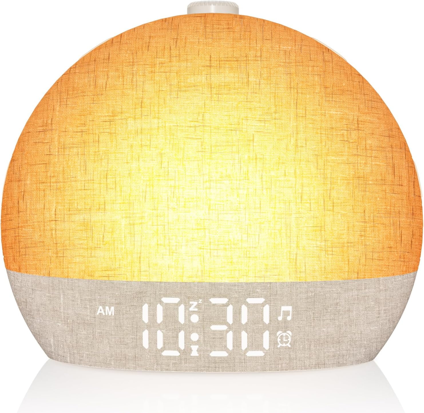 Wake Up Light Sunrise Alarm Clock, White Noise Sound Machine with 30 ...
