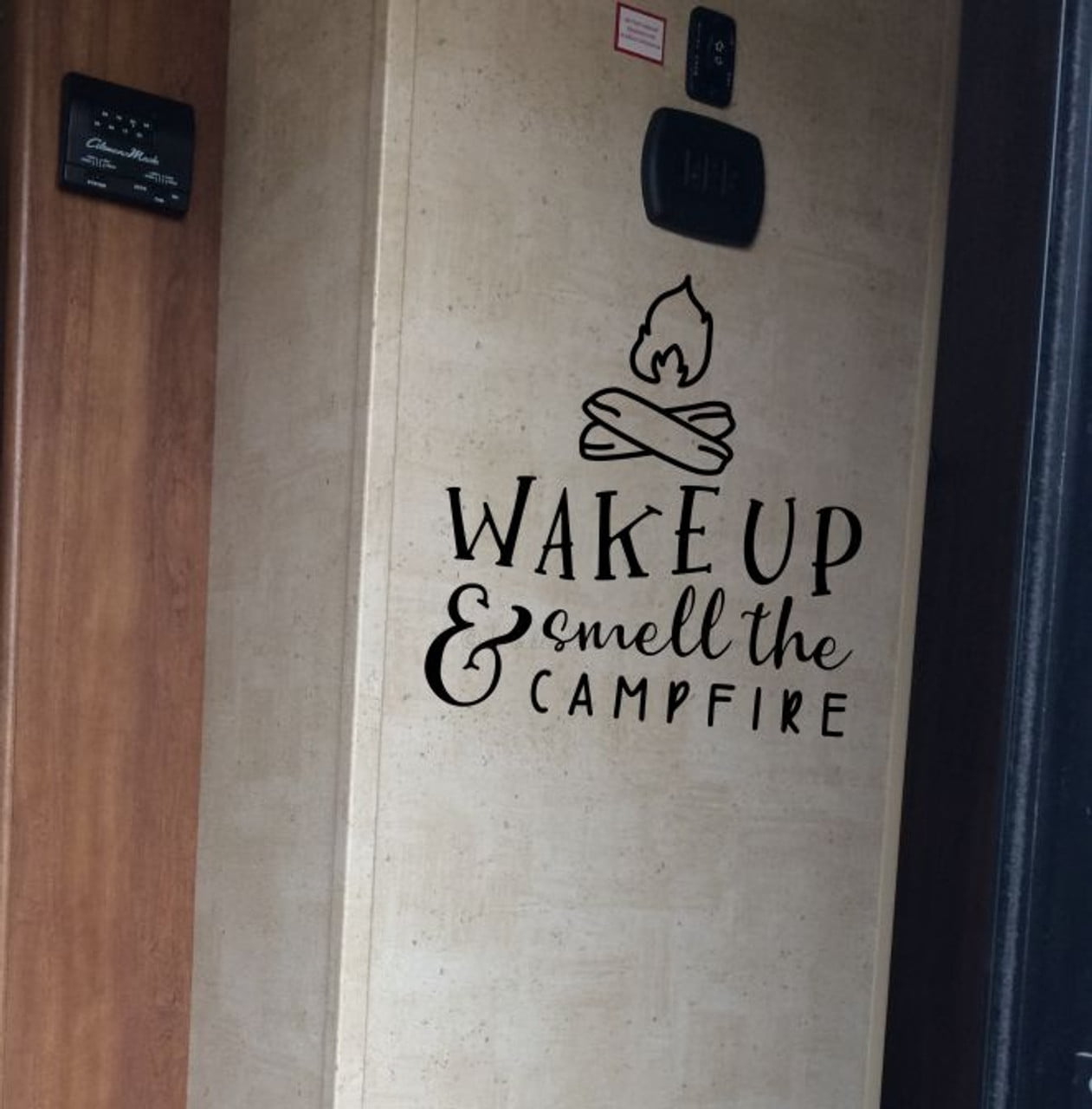 Wake Up Smell Campfire RV Decals - Vinyl Camper Decals - Decals for RV ...