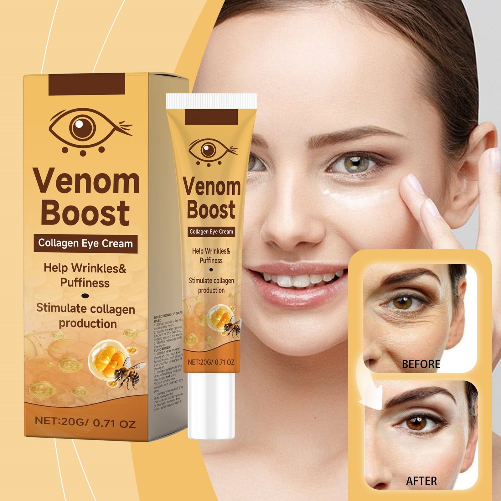 Wake Up Eye Eye Wrinkle Firming Under Eye Stingless Eye Beautiful ...