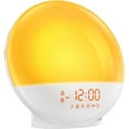 Wake Up Light, Sunrise Alarm Clock with 10,000 Lux Therapy Light, White ...
