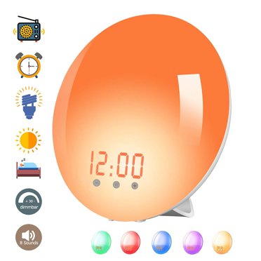 Lumie Bodyclock Glow 150 LED Wake-up Light Sunrise Alarm Clock, Sunset ...