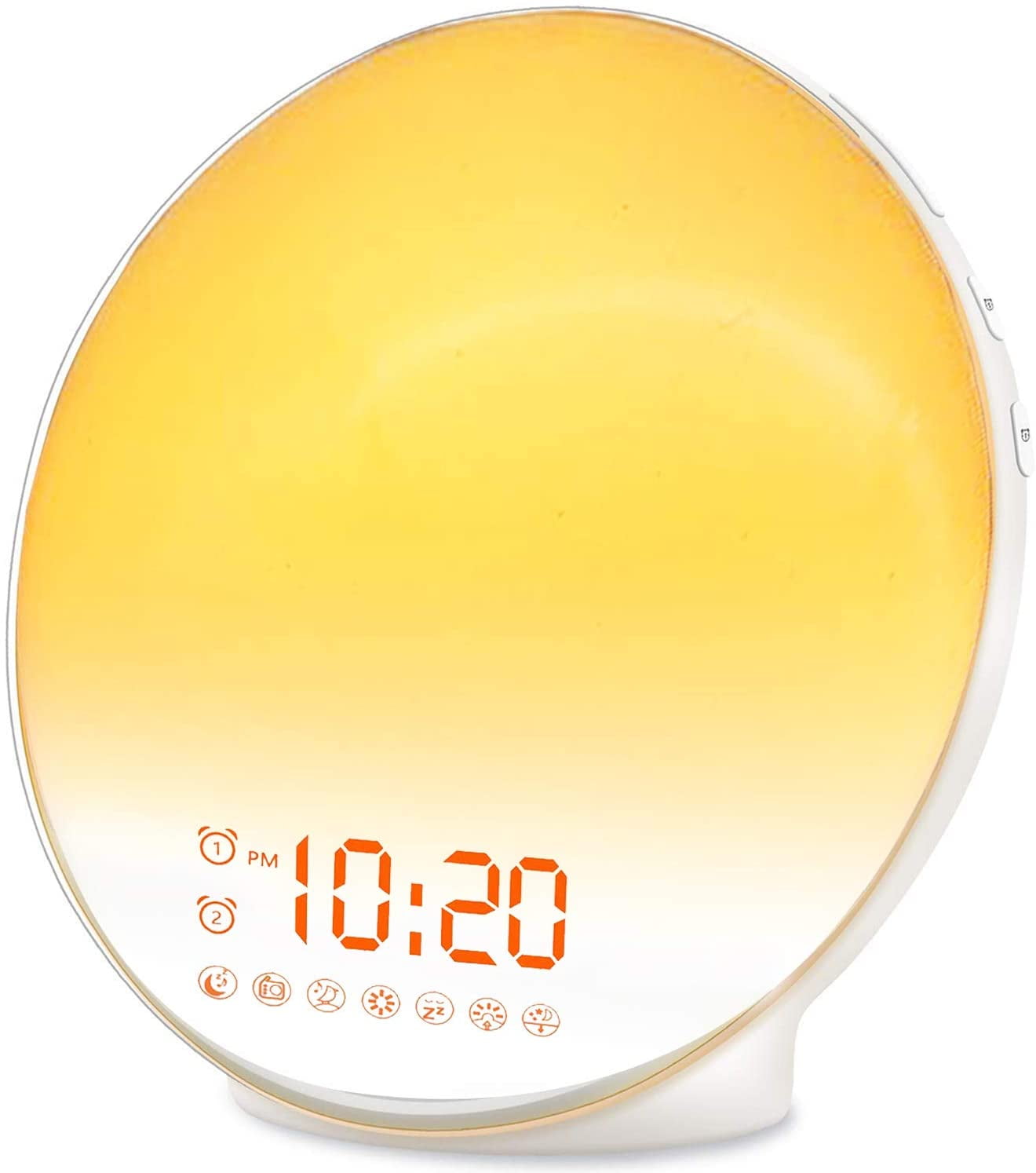 Wake Up Light Sunrise Alarm Clock for Kids, Heavy Sleepers, Bedroom ...