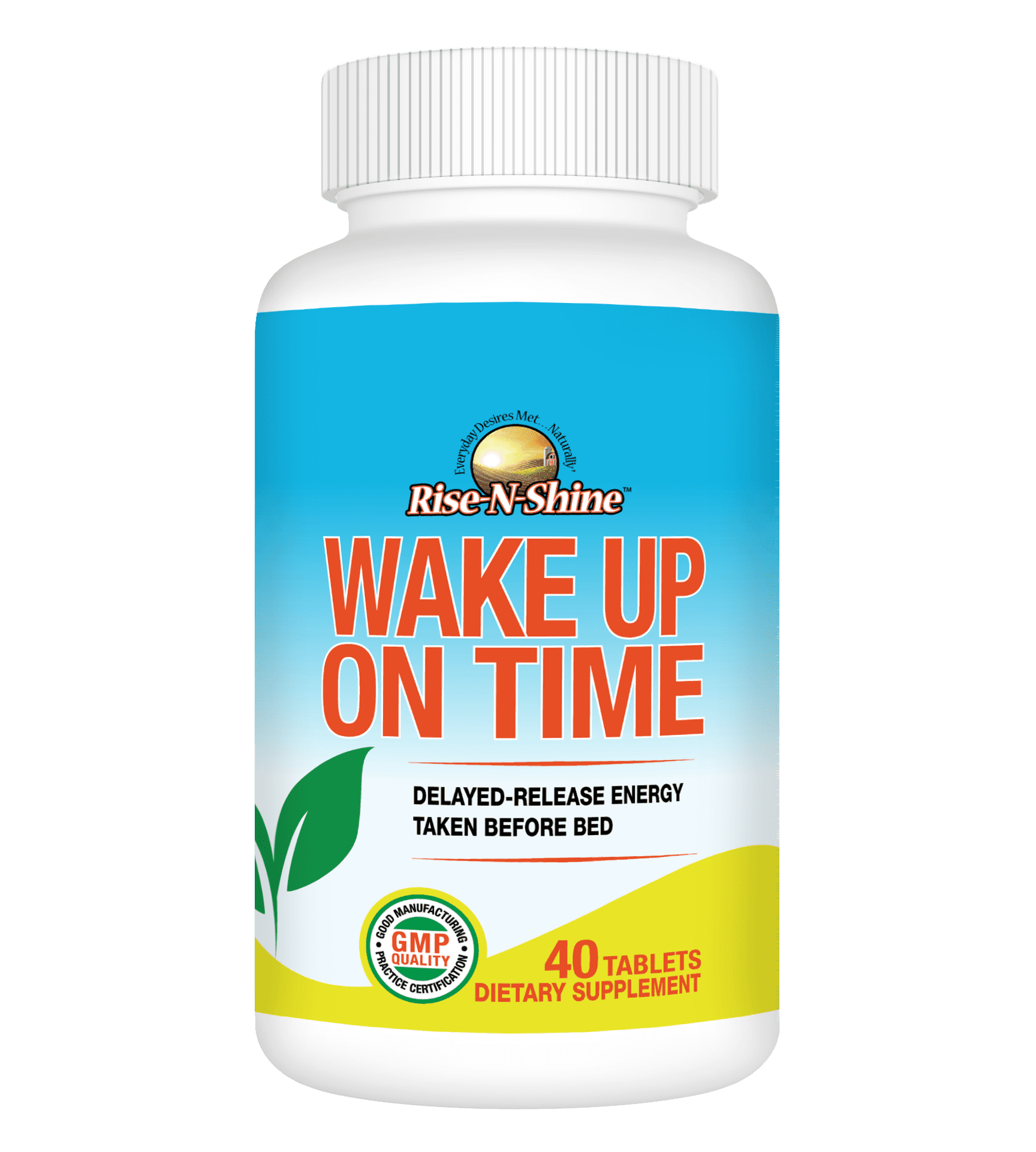 Wake Up On Time Energy Supplement Pills, 40 Tablets - Walmart.com