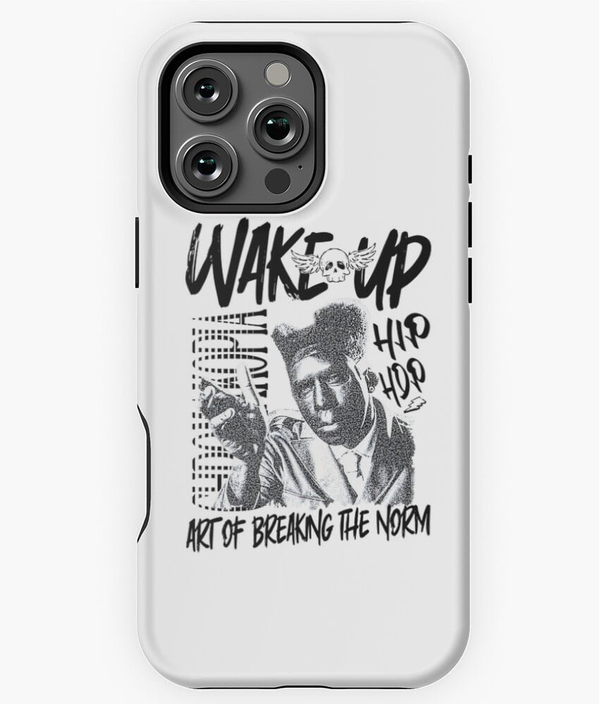 Wake Up Retro Rapper Album Cover Phone Case for iPhone 16 15 14 13 12 ...