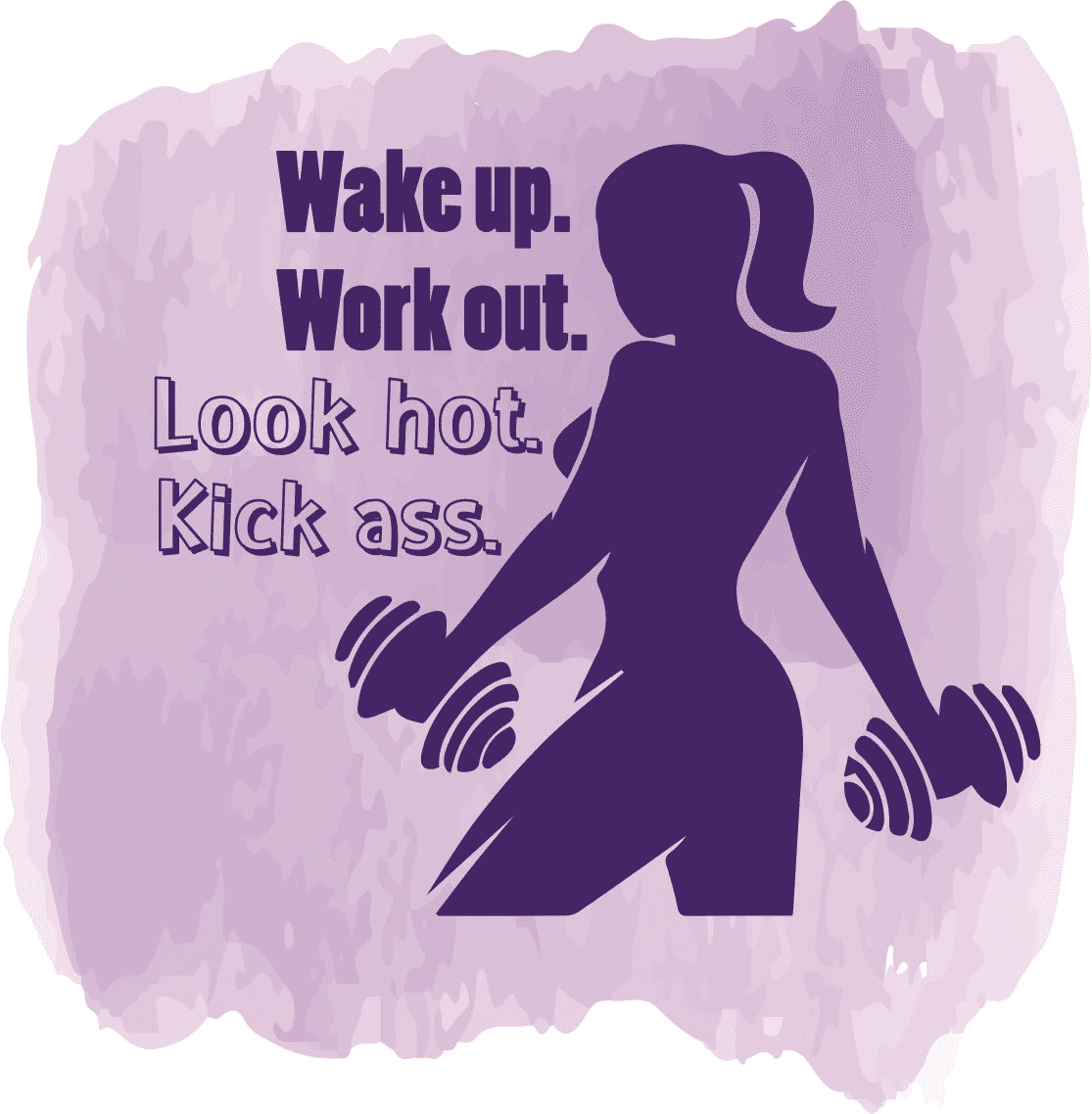 Wake Up Work Out Self Affirmation Fitness Quotes Sayings Gym Exercise ...