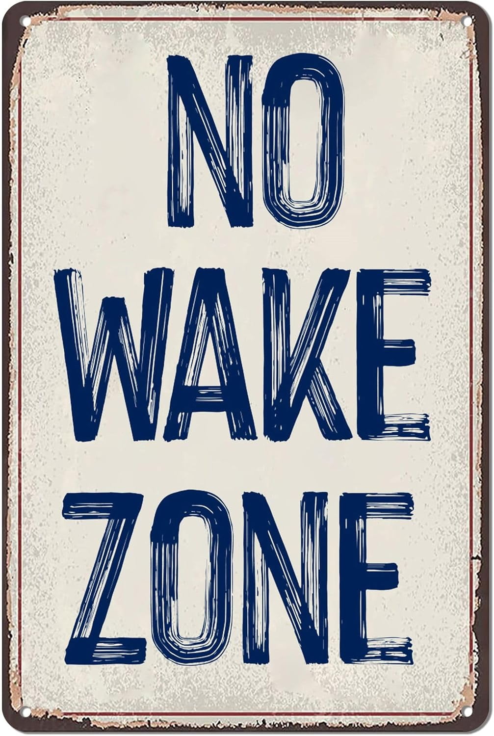 No Wake Zone Metal Tin Signs-Metal Tin Signs Exquisite Wall Art Decor ...