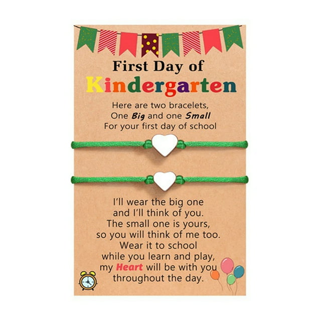 WakeUple Back to School Kindergarten Wristband, First Day of School ...