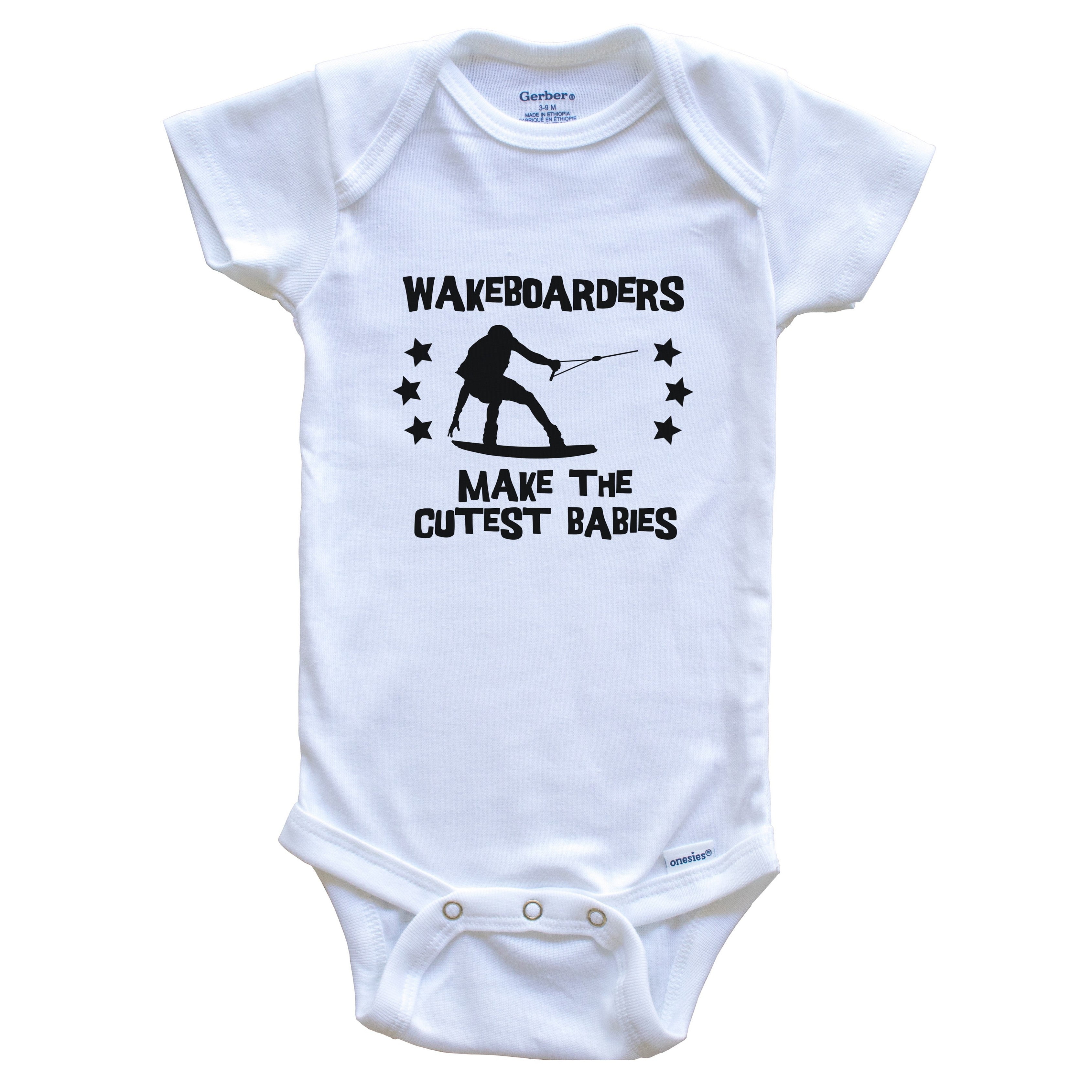 Wakeboarders Make the Cutest Babies Funny Wakeboarding Baby Bodysuit, 6 ...