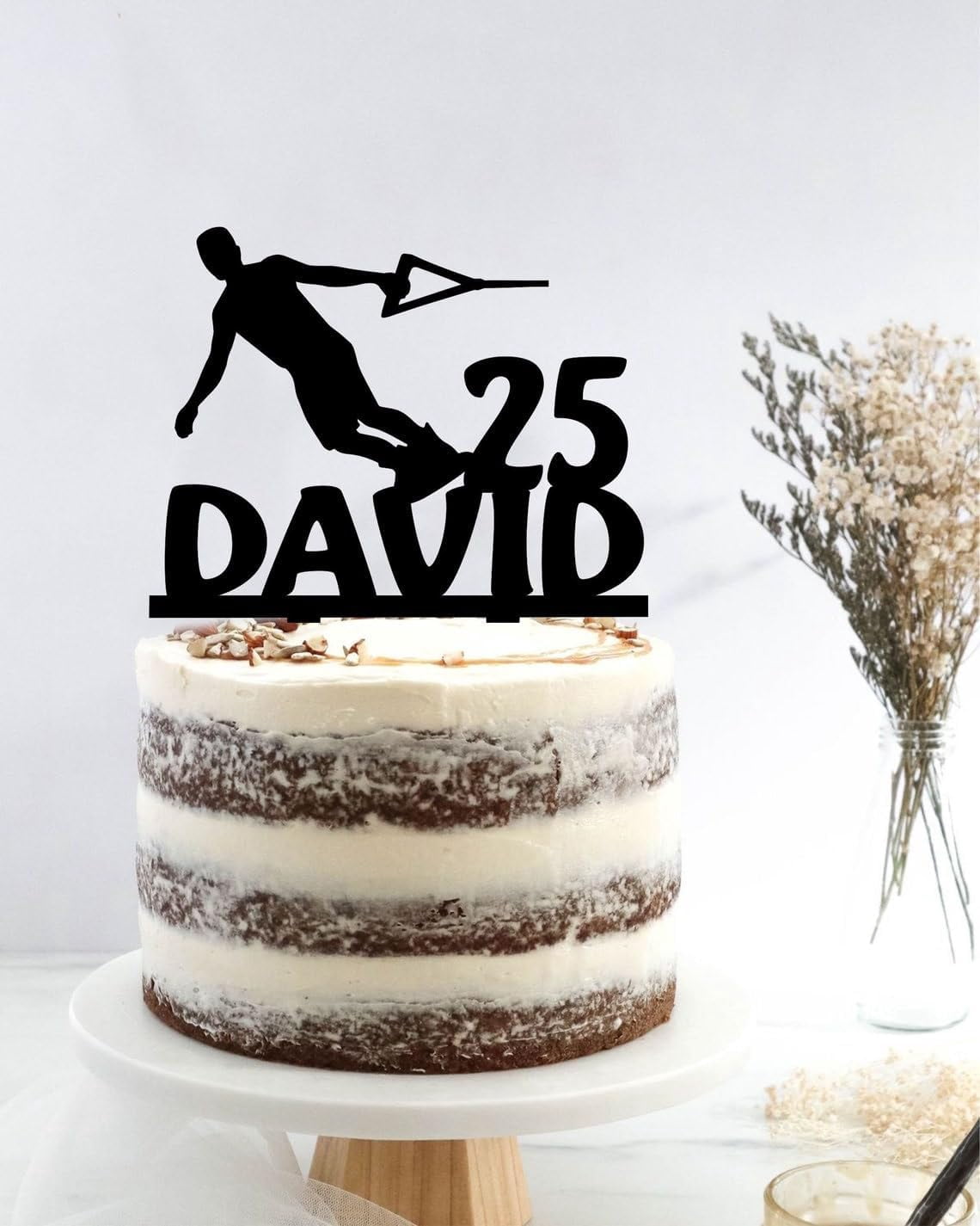 Wakeboarding Happy Birthday Cake Topper,Water Skiing Birthday Cake ...