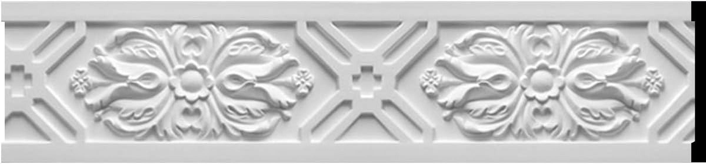 Wakefield Leaf Chair Rail Panel Moulding, 5"H x 5/8"P x 94 1/2"L, White ...
