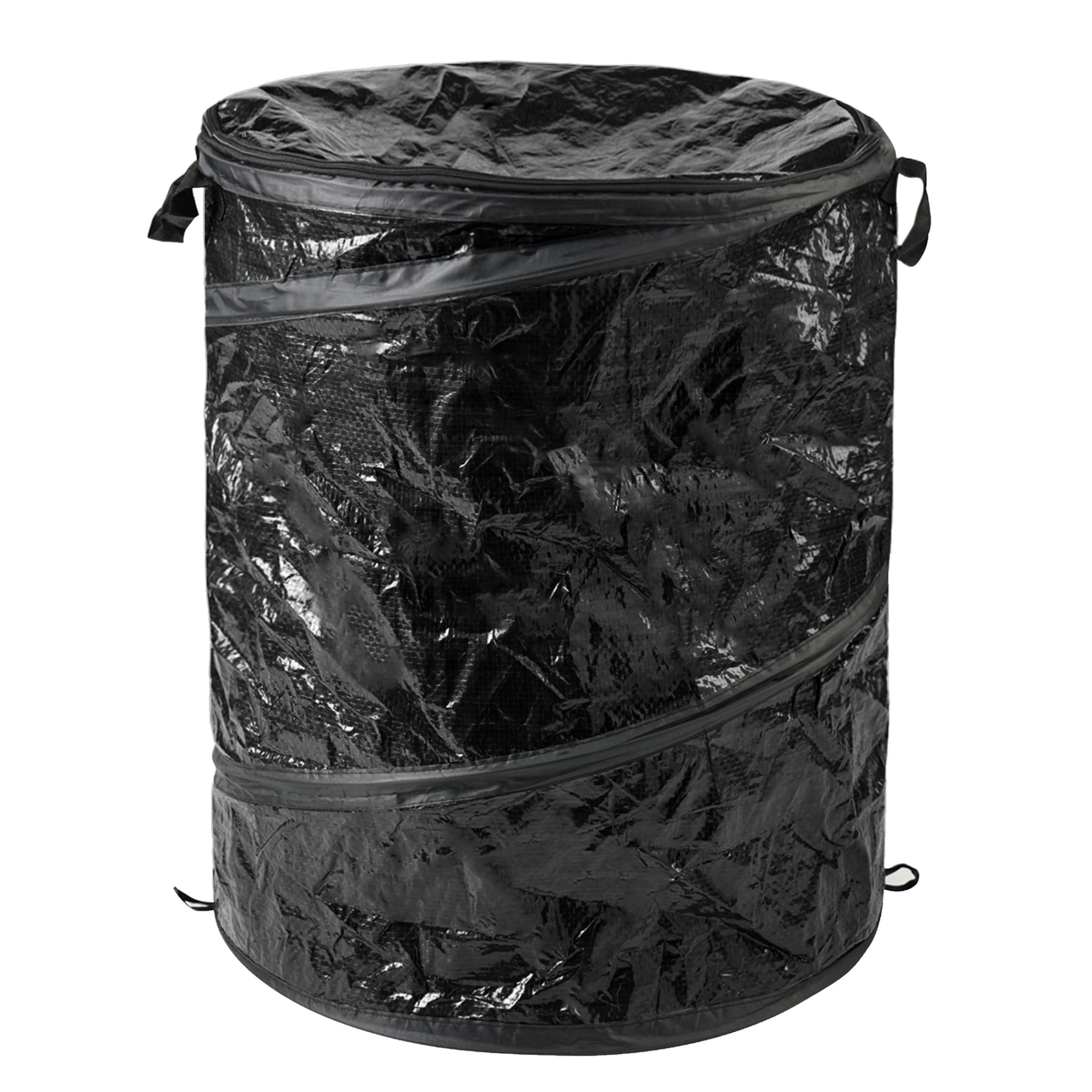 Wakeman Outdoors 44-Gallon Collapsible Trash Can with Zippered Lid for ...