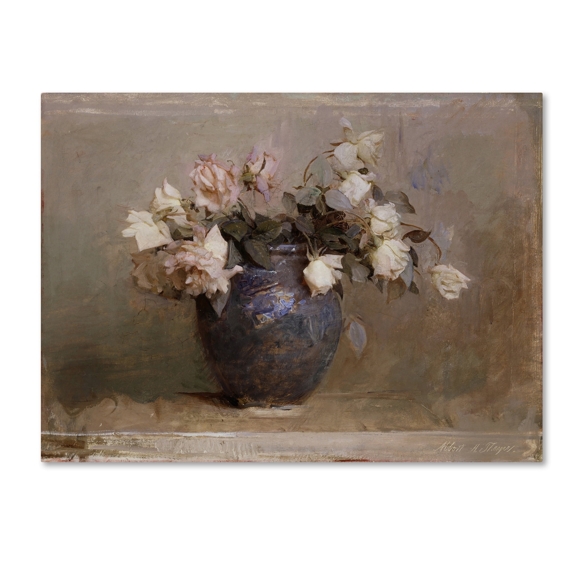 Abbott Handerson Thayer 'Roses' Canvas Art - Walmart.com