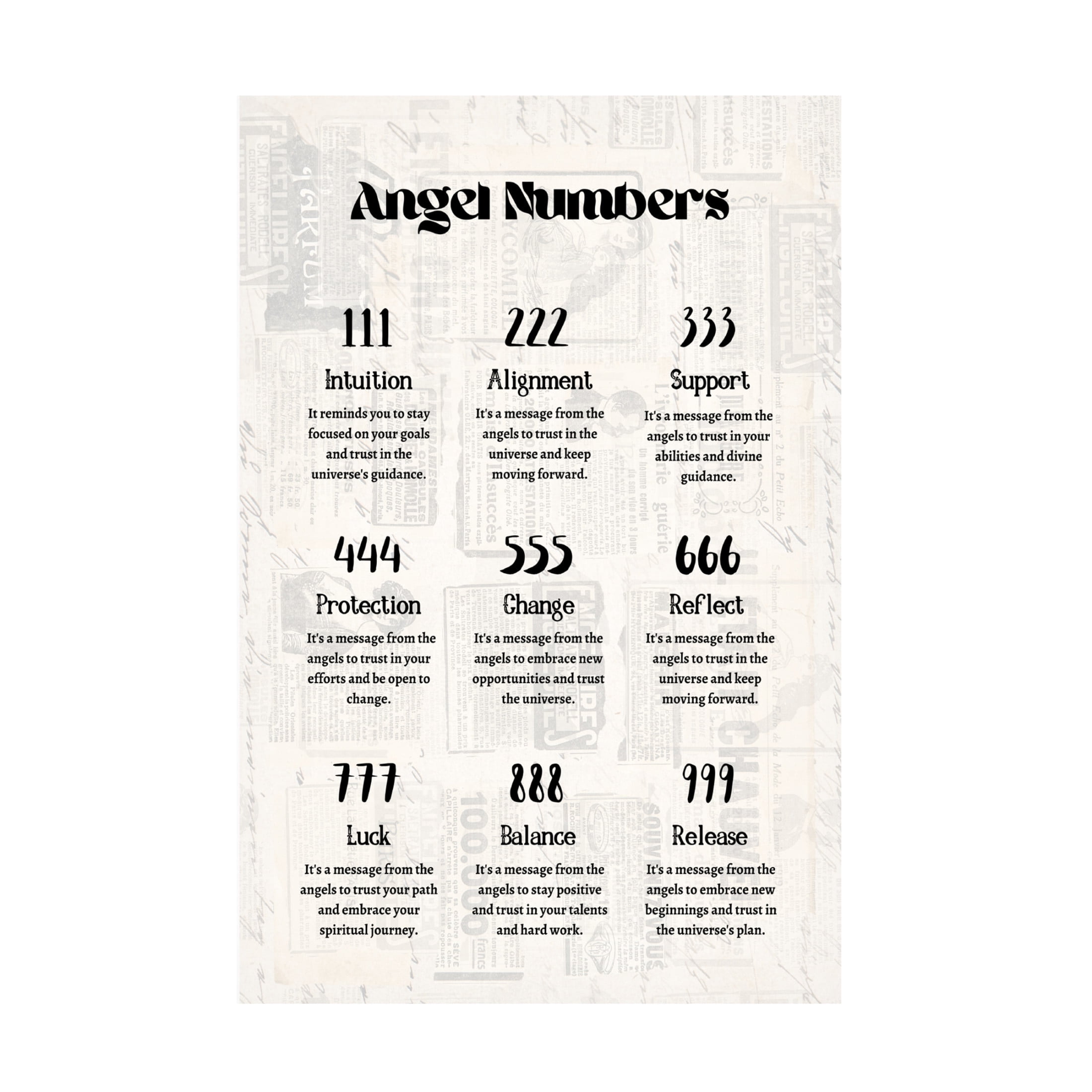 Amelie 'Angel Numbers' Canvas Art - Walmart.com