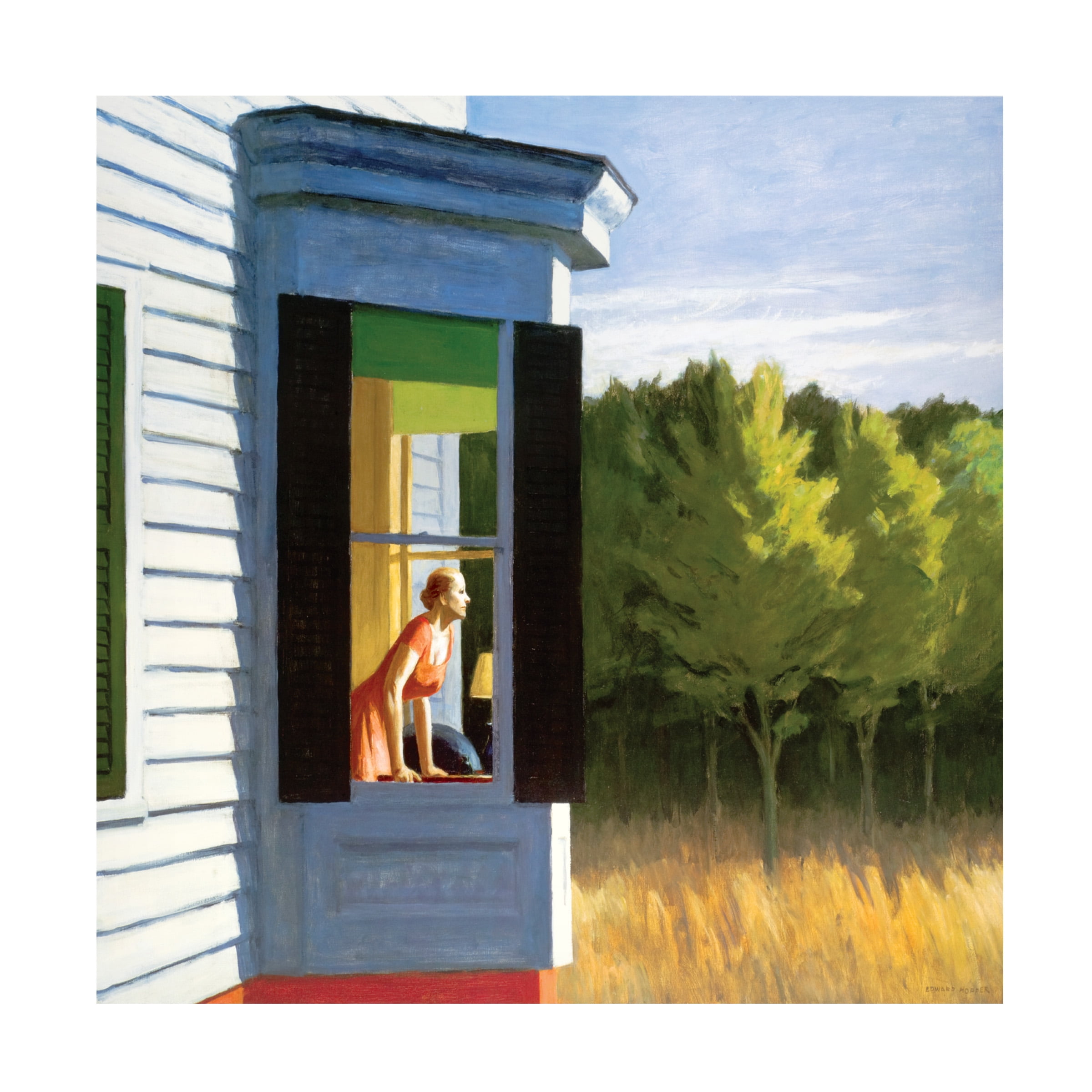 Edward Hopper 'Cape Cod Morning' Canvas Art - Walmart.com