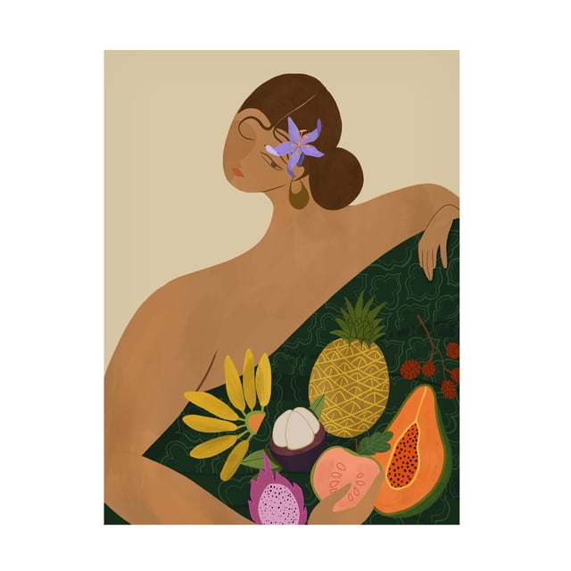 Arty Guava 'Fruit Seller' Canvas Art - Walmart Business Supplies