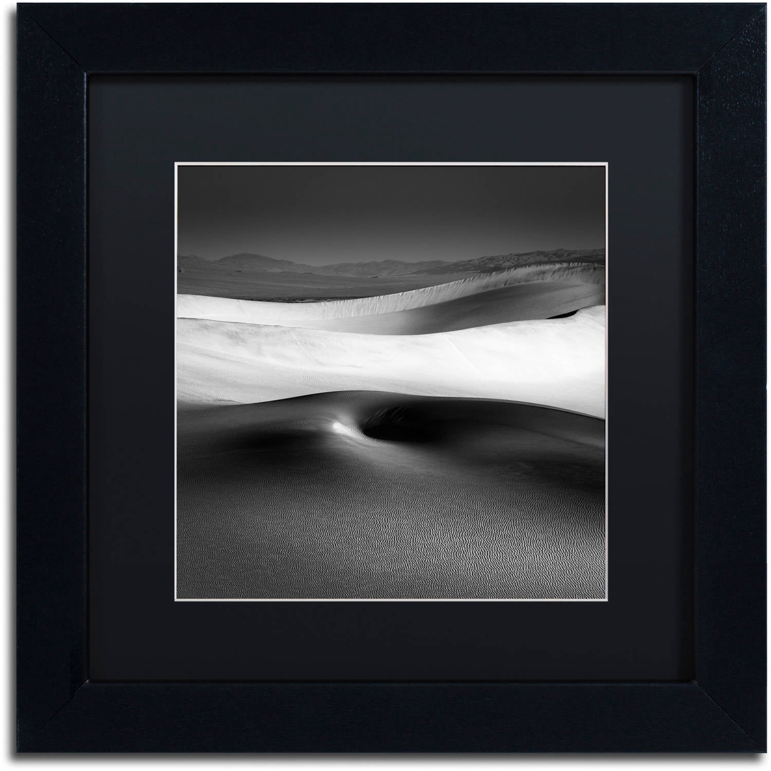 Dave MacVicar 'Navel' Black Matted Framed Art - Walmart Business Supplies