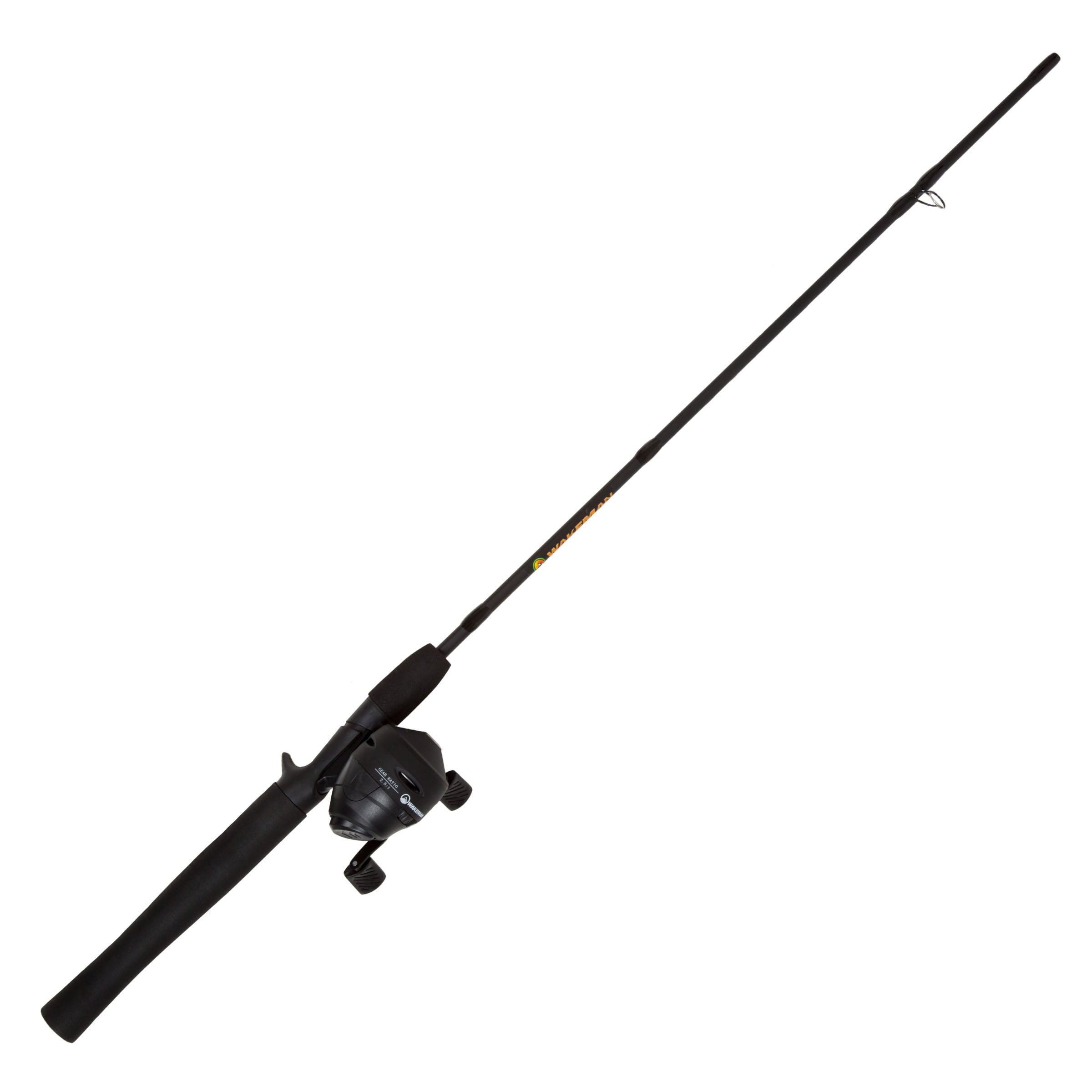 Wakeman Outdoors Fiberglass Pre-Spooled Lightweight 64-inch Fishing Rod ...
