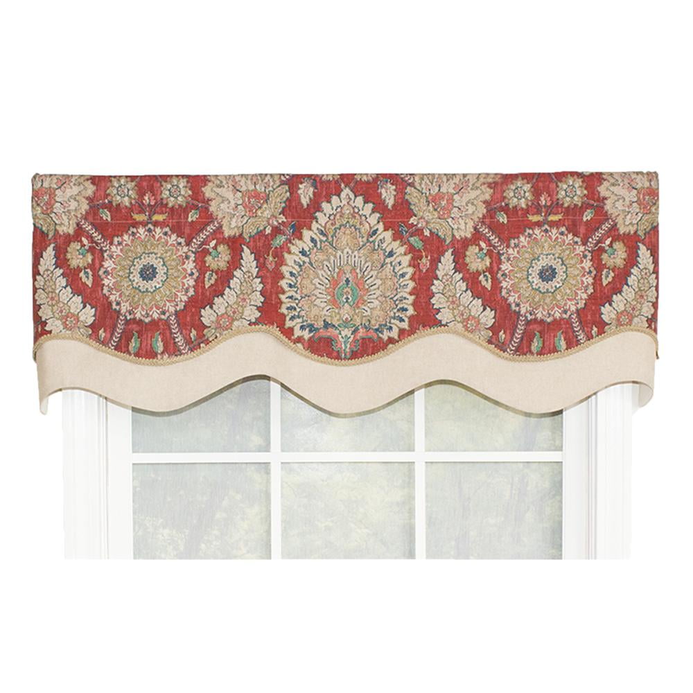Wakeshire Glory All Season 3" Rod Pocket Valance 50" x 16" Garnet by ...
