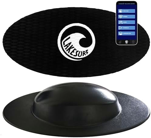 Wakesurf Balance Board by - Includes Motion Tracking App & Phone Mount ...