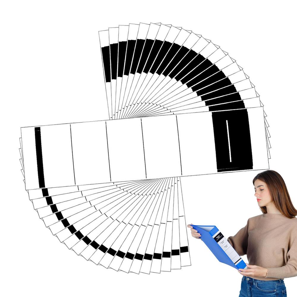 Wakfran Binder Spine Label Stickers Tab Labels for File Folders ...