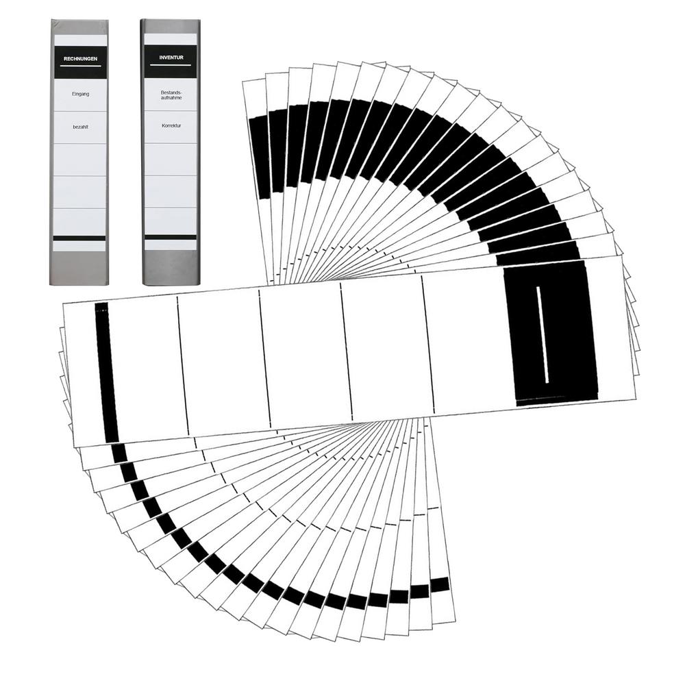 Wakfran Binder Spine Labels File Folder Labeling Sticker Writable File ...