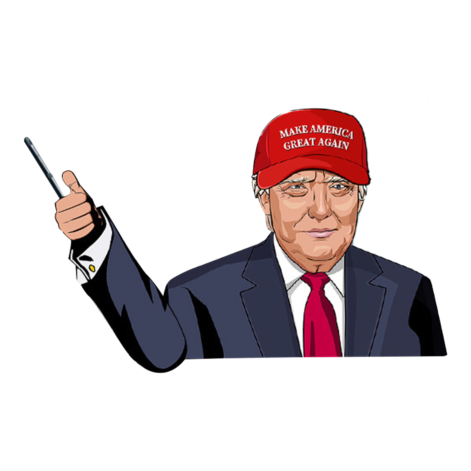 Wakfran Car Wiper Sticker | Trump Car Decal For Wiper | Wiper Decal for ...