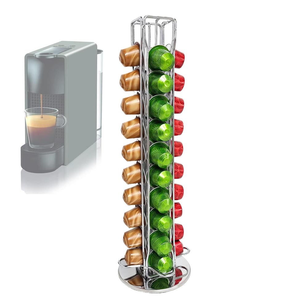 Wakfran Coffee Pod Organizer Coffee Pod Carousel 360 Degree Rotating ...