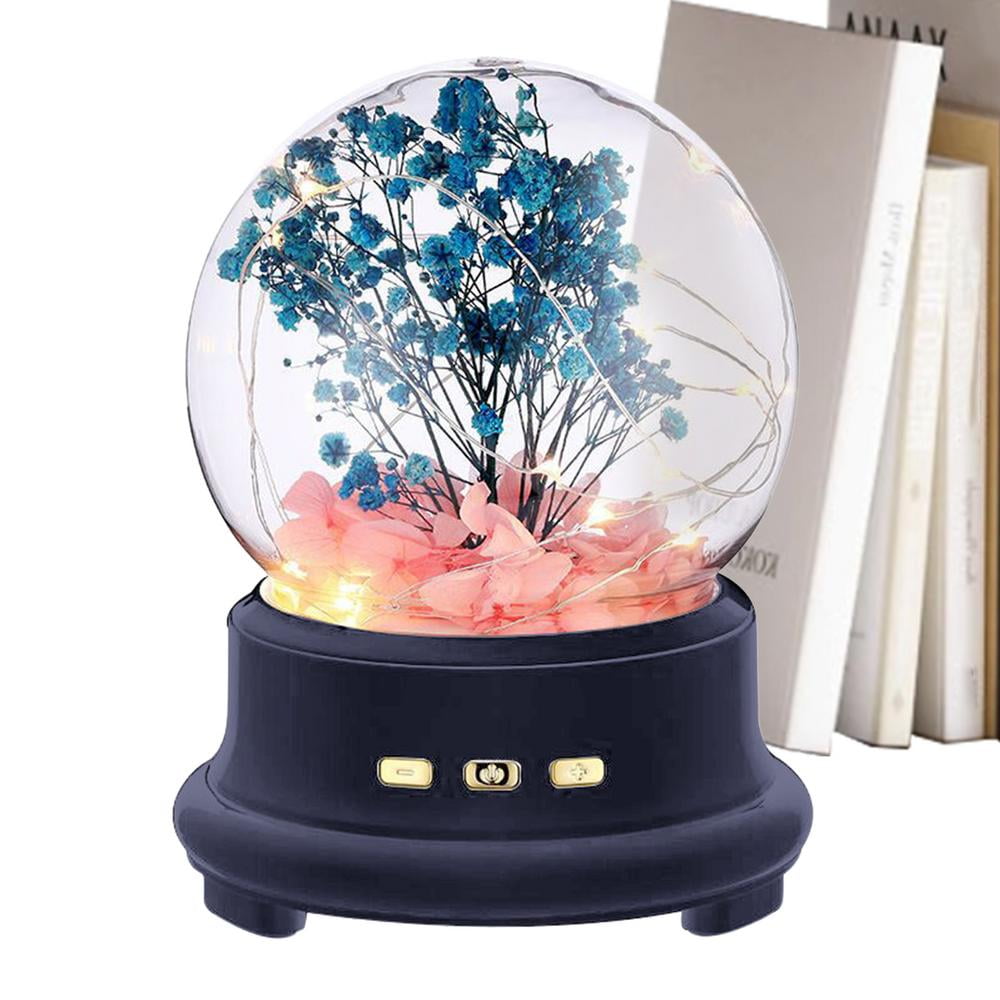 Wakfran Crystal Ball Wireless Speaker Wishing Bottle Sound Box Light Up ...