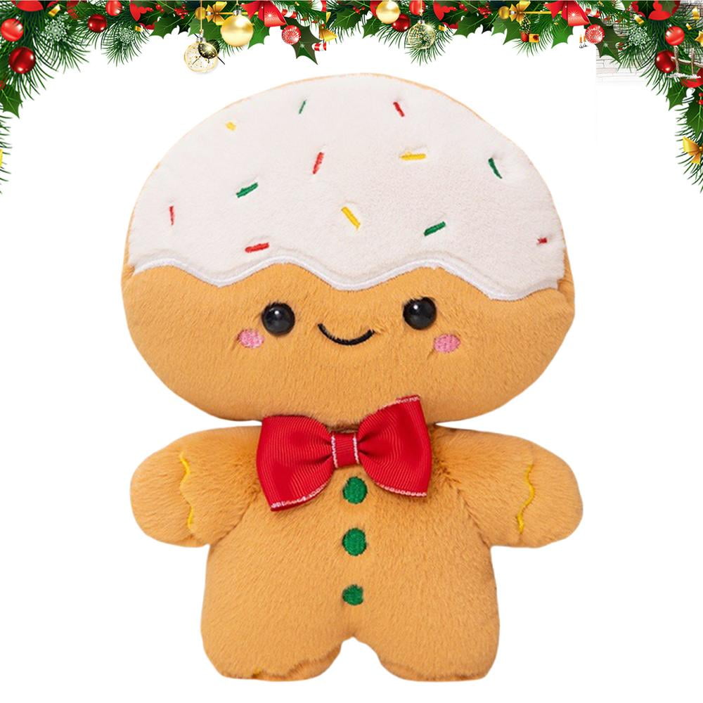Wakfran Gingerbread Man Plush Christmas Plush Cute Doll Gingerbread ...