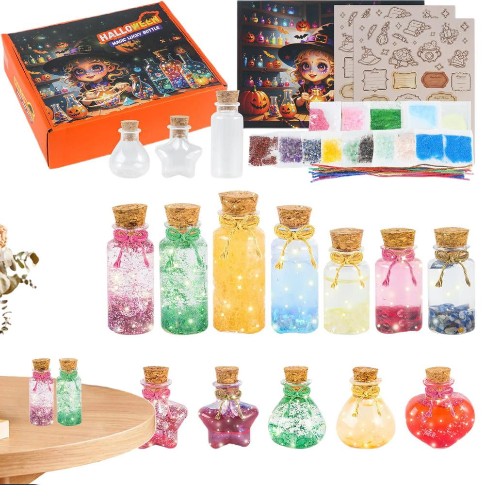 Wakfran Halloween Potion Kits For Kids Glow In The Dark Handmade Set ...