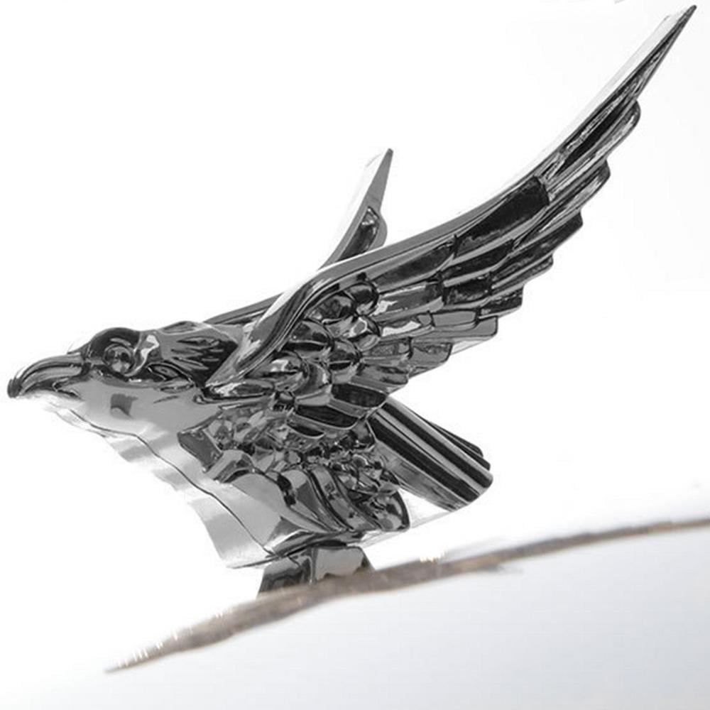 Wakfran Hood Ornament Self-Adhesive Hood Eagle Stand Sticker Badge Sculpture Eagle Ornament for ...