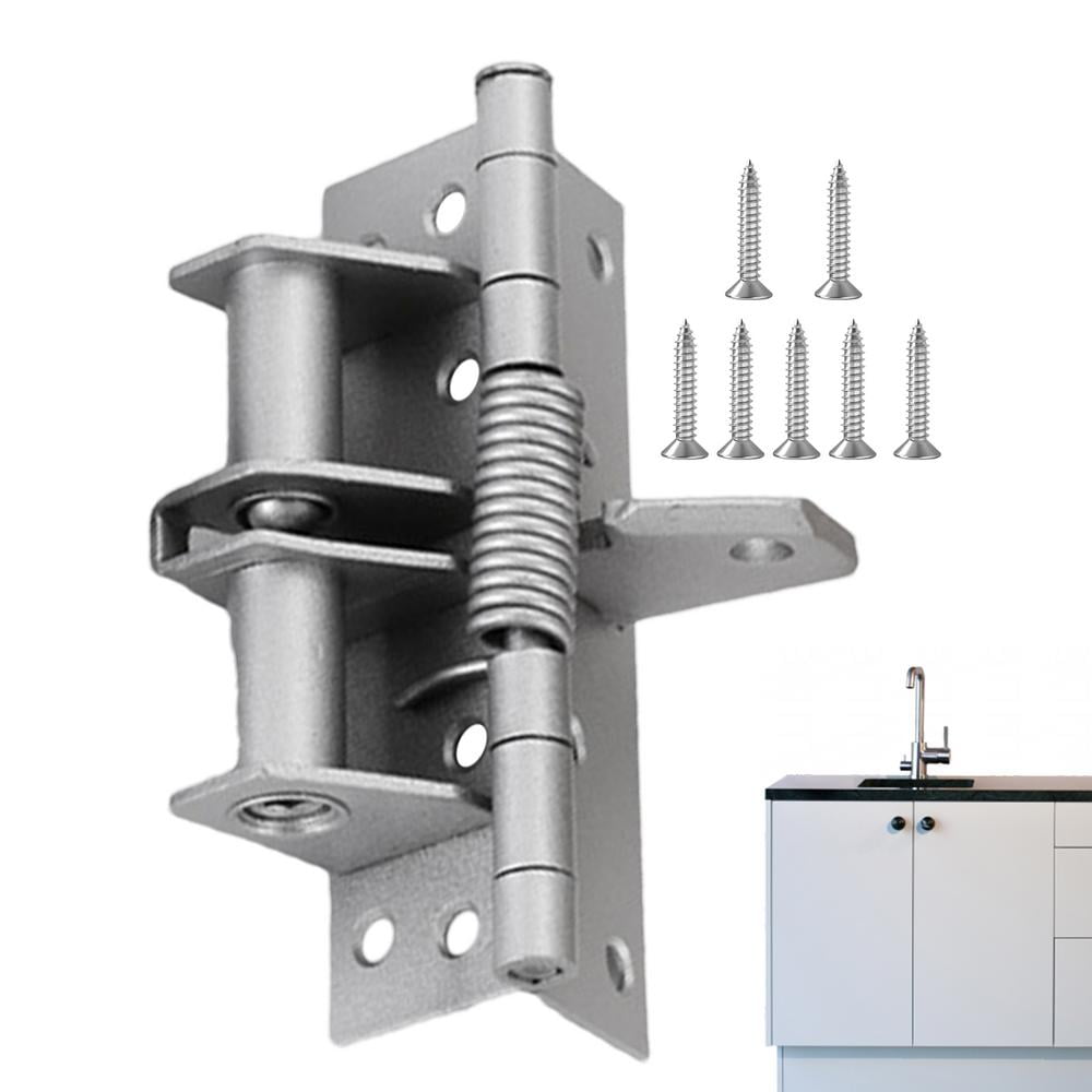 Wakfran Interior Door Hinges Positioning Door Closer Self-Closing Door Hinges Spring Loaded ...