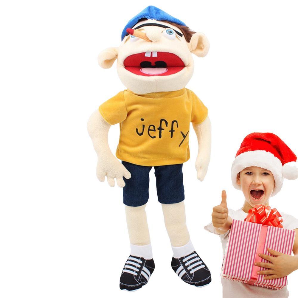 Wakfran Jeffy Boy Plush Hand Puppet Kids Doll Action Figure Funny Party ...