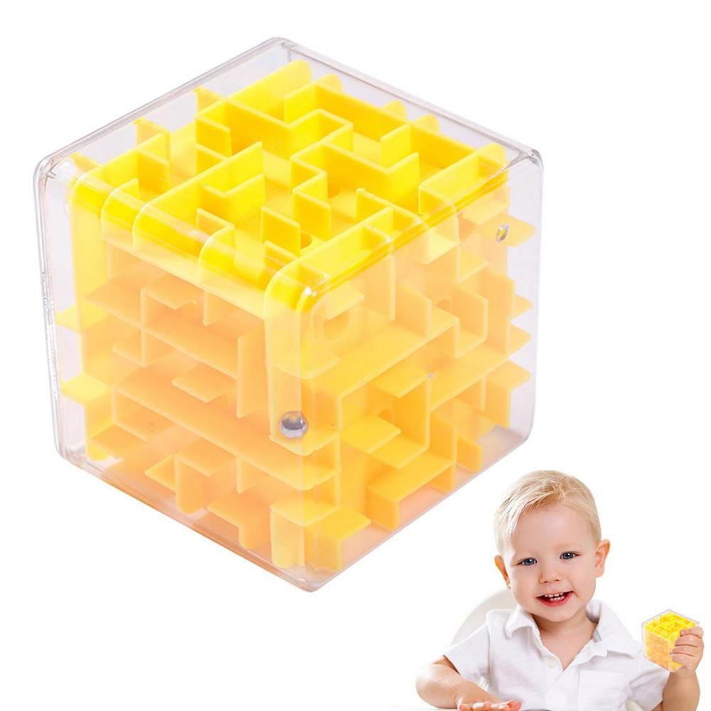 Wakfran Maze Puzzle Dimensional Puzzle Maze Cube For Kids Rolling Ball ...
