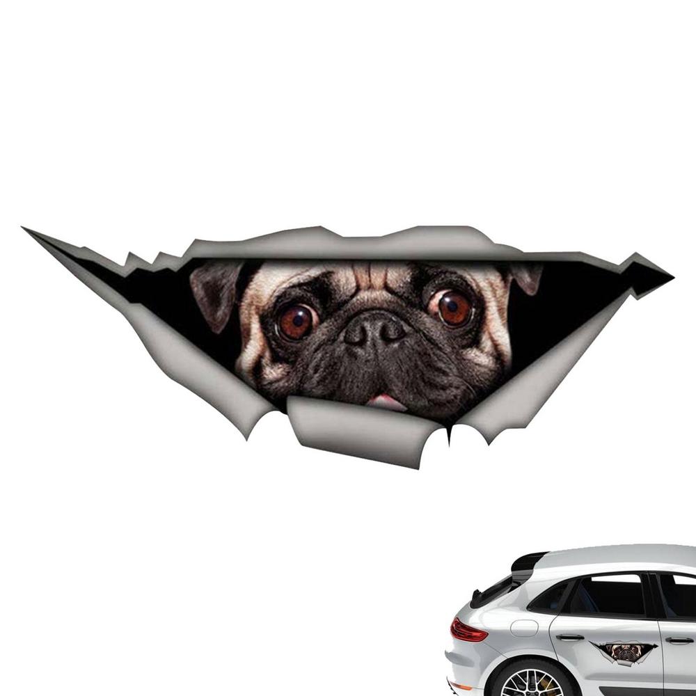 Wakfran Pet Dog Car Sticker Auto Window Cling Decals for Car Whole Body ...