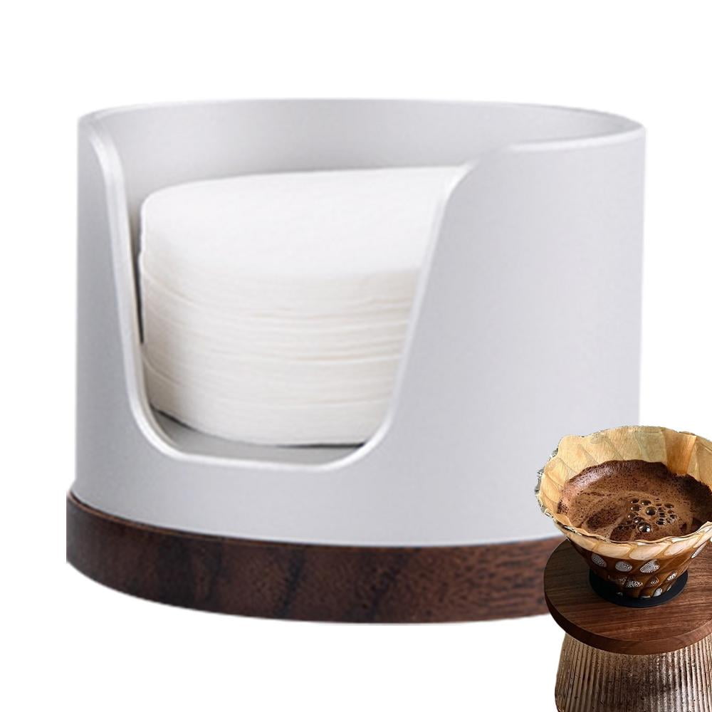 Wakfran Coffee Filter Paper Storage Box Round Paper Filters Portable ...