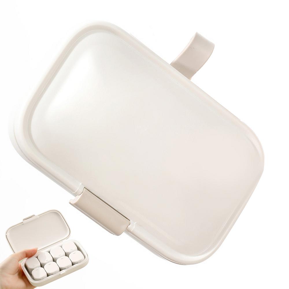 Wakfran Portable Pill Box 8 Containers 7-Day Pill Organizer Portable ...