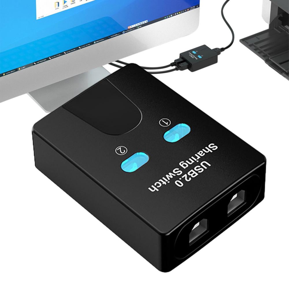 Wakfran Printer er 2 Port er 2-in 1-out Splitter KVM es Printer Sharing ...