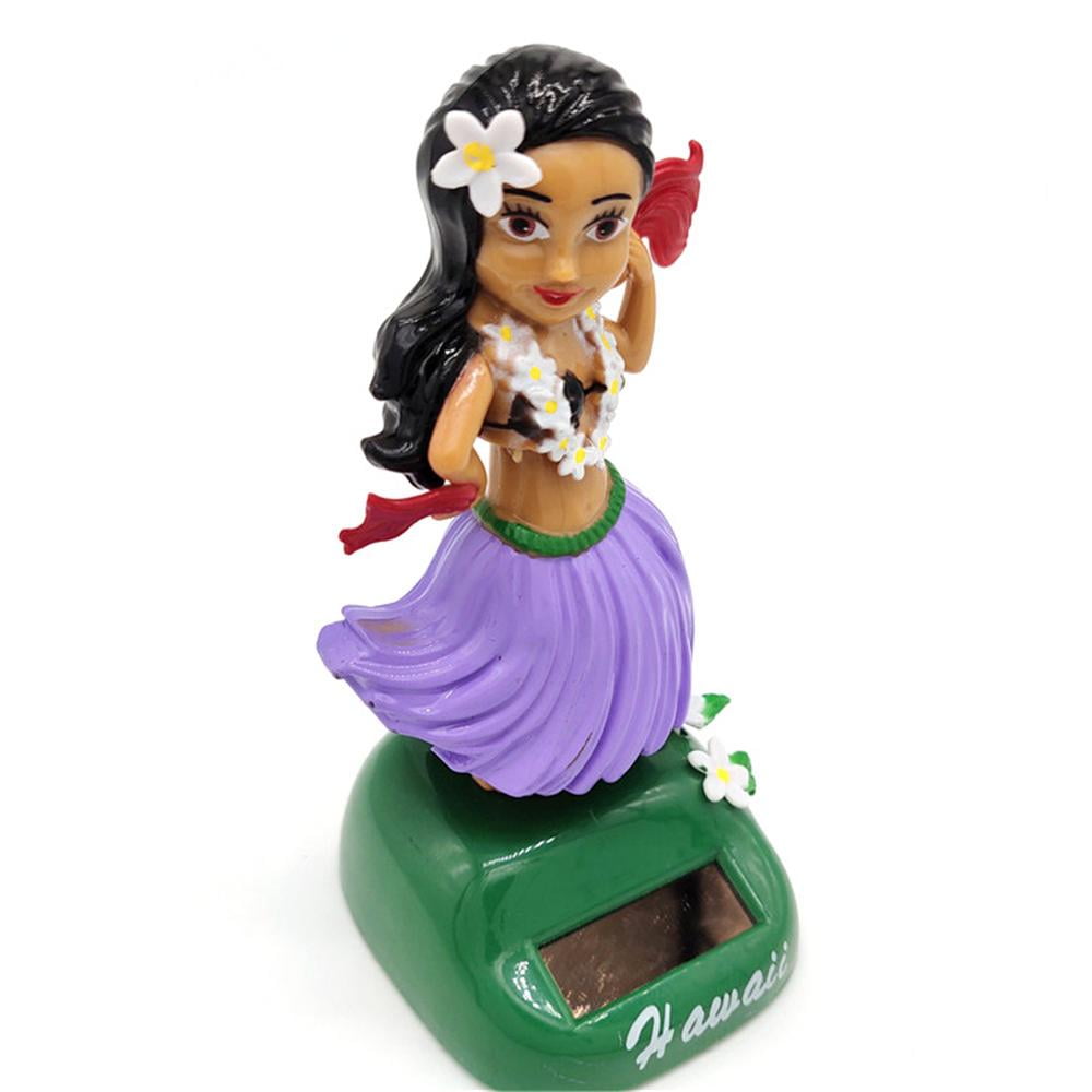 Wakfran Solar Dancing Girl Solar Powered Hawaiian Girl Bobble Shaking ...