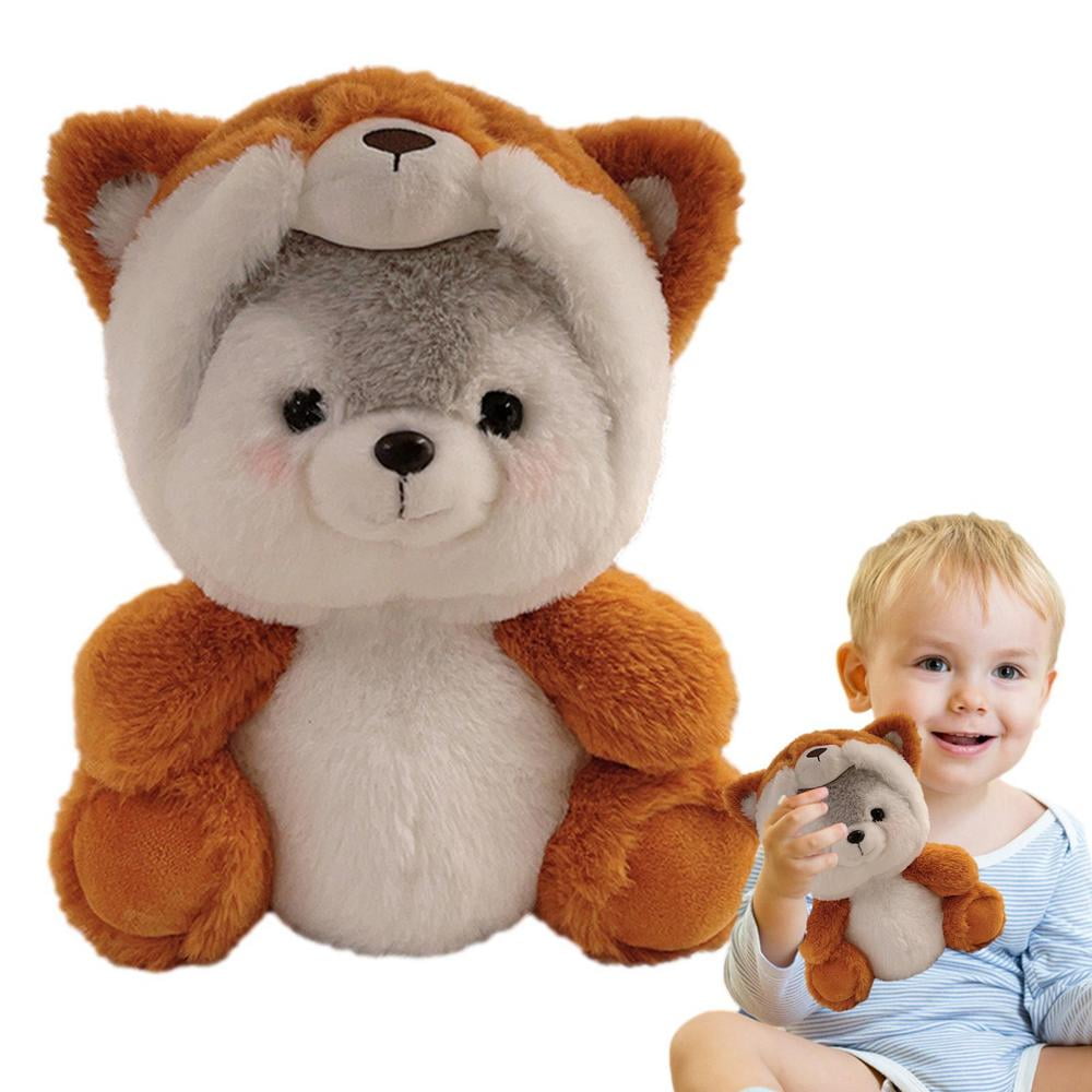 Wakfran Stuffed Husky Cuddly Transforming Husky Doll Plush Toy ...