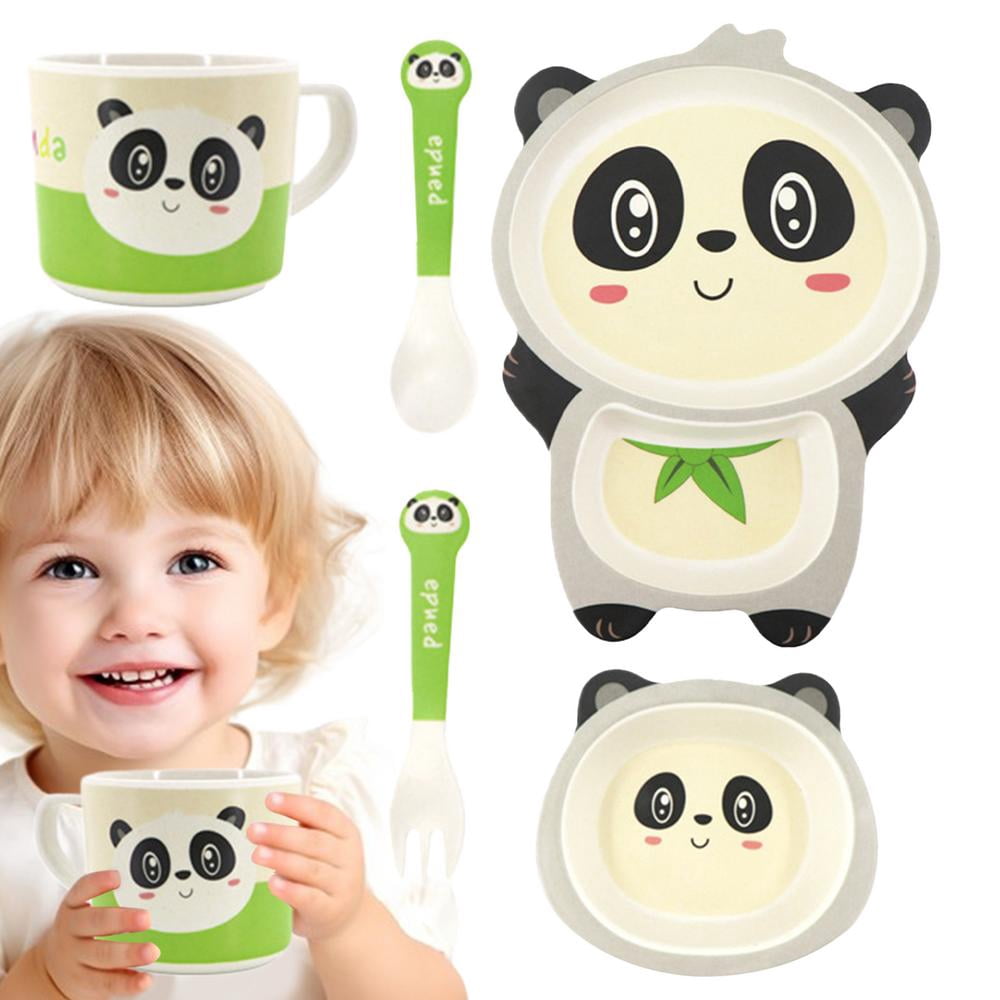 Wakfran Toddler Divided Dinner Plates Toddler Bowls And Plates Animal ...